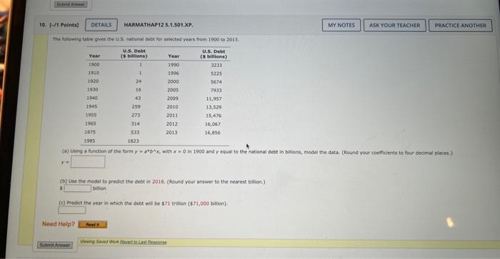 Solved [-M Points] HARMATHAP 125,1.501,X9 : The follemos | Chegg.com