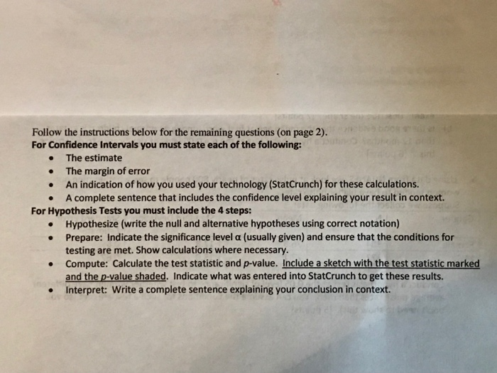 Solved Follow the instructions below for the remaining | Chegg.com