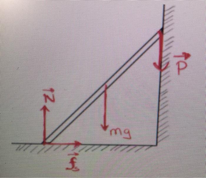 Solved Sebastian has drawn the forces exerted on a ladder of | Chegg.com