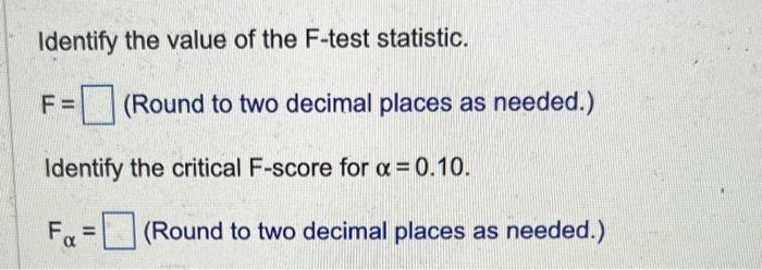 Solved a. Use technology to identify the SST, SSR, and SSE. | Chegg.com
