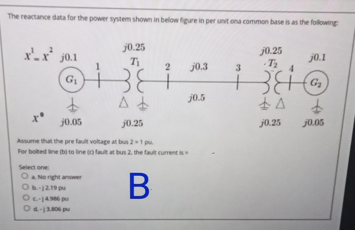 Solved The reactance data for the power system shown in | Chegg.com Solved The reactance data for the power system shown in | Chegg.com