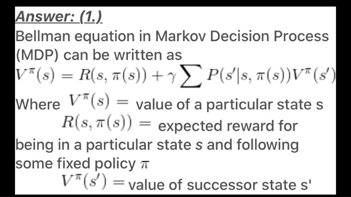 Problem 3 (30 points): Consider the Markov Decision | Chegg.com