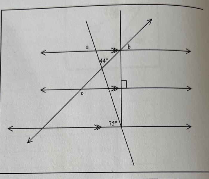 Solved Find Values Of Angles A B And C Justify Answers With