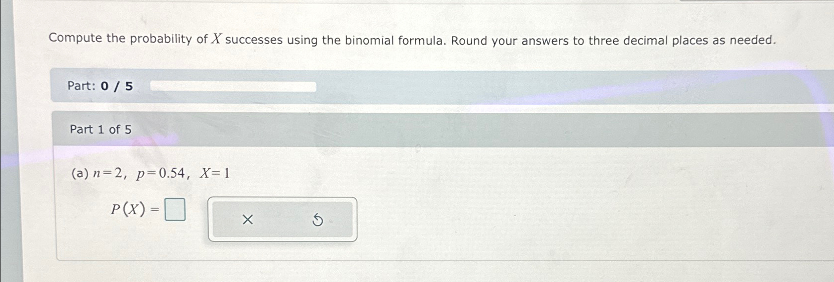 Solved Compute the probability of x ﻿successes using the | Chegg.com