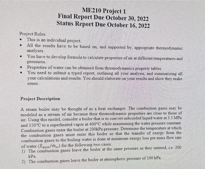 Project Rules: - This is an individual project. - All | Chegg.com