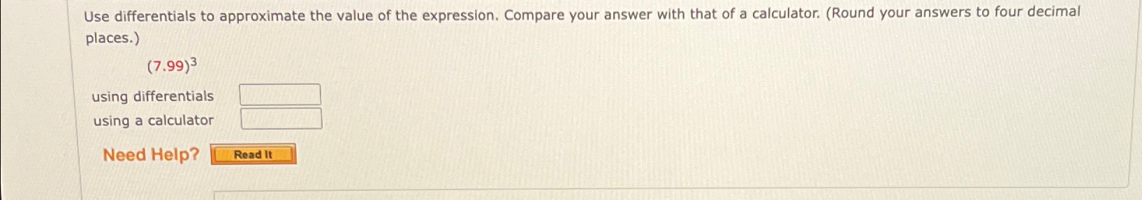 Solved Use differentials to approximate the value of the | Chegg.com