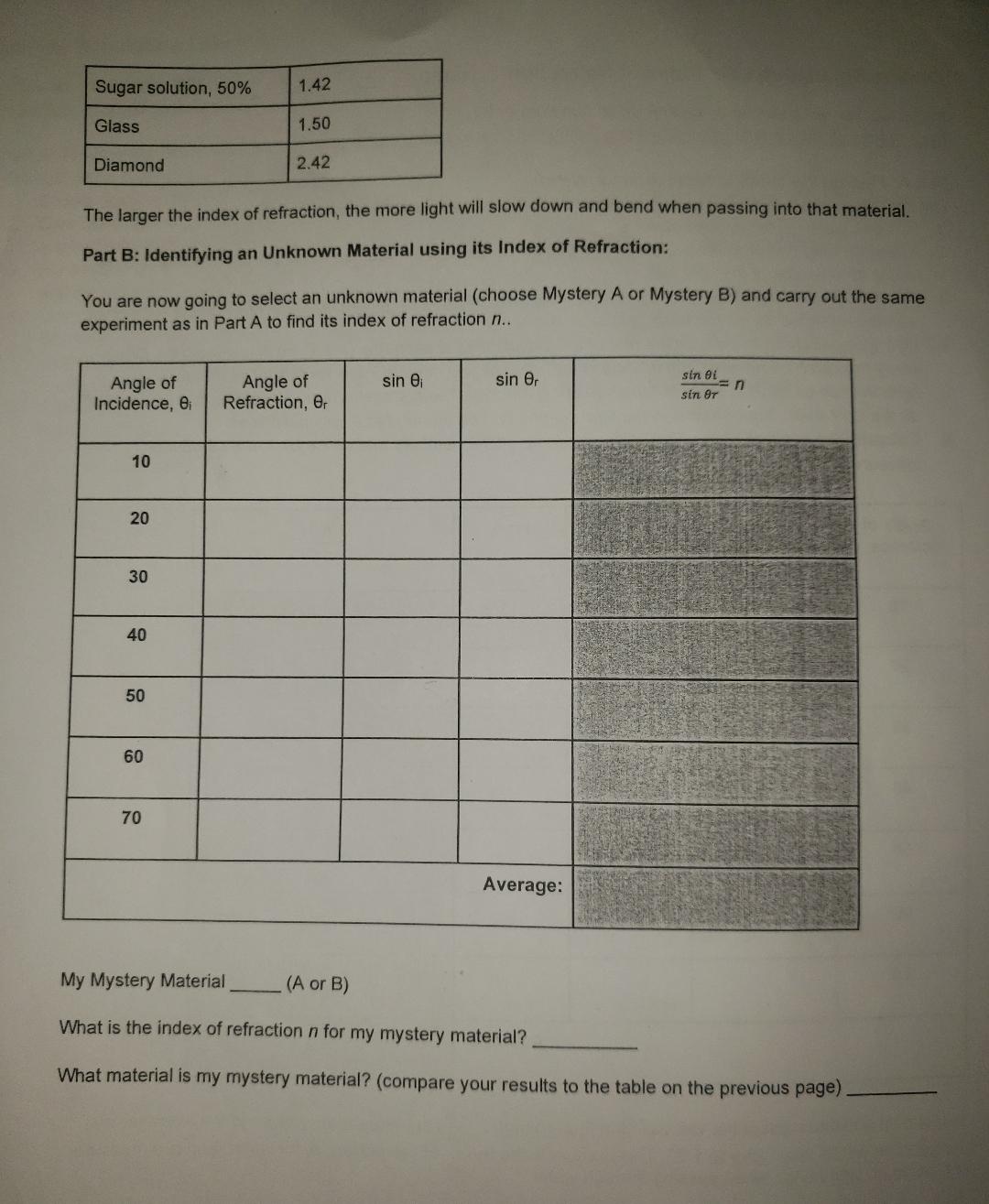 Solved \table[[Sugar solution, | Chegg.com