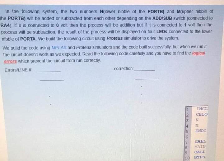 Solved For the following short PIC assembly function, If | Chegg.com