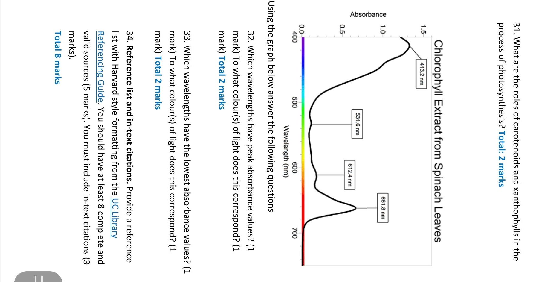 Solved 31. What are the roles of carotenoids and | Chegg.com