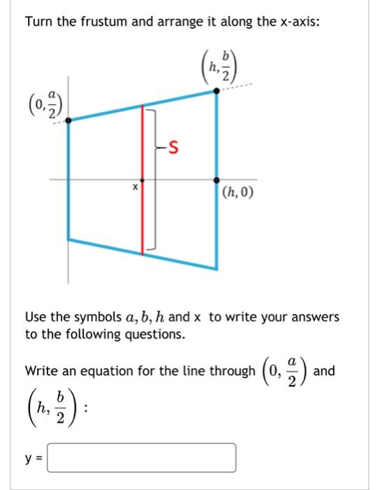 Solved A frustum is the portion of a solid that lies between | Chegg.com