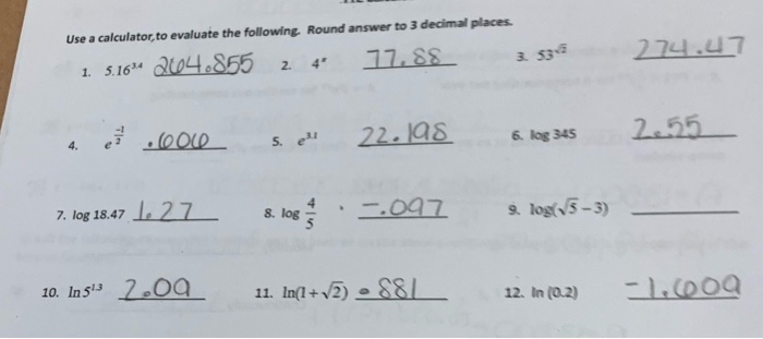 Solved Pre Calculus Use a calculator to evaluate the | Chegg.com
