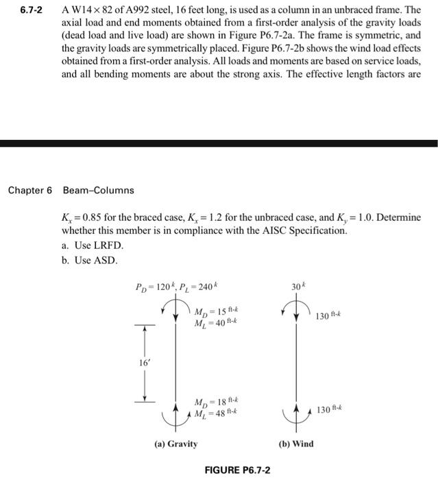 Solved For each of the problems below, use Part (AISC | Chegg.com