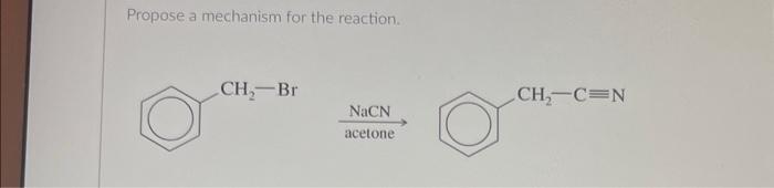 Solved Propose a mechanism for the reaction. acetone | Chegg.com