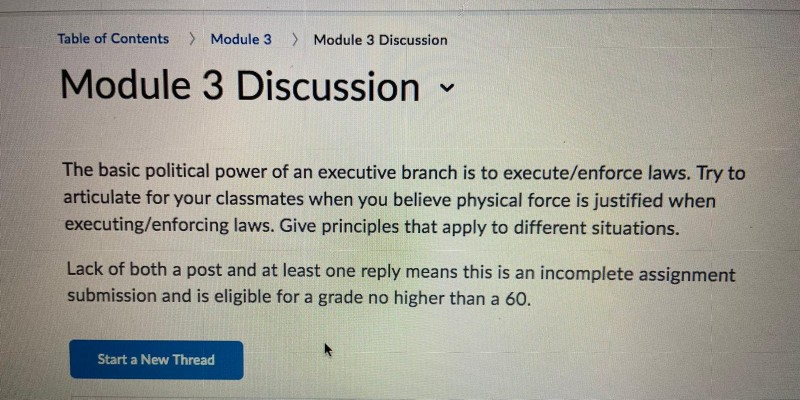 Solved Table of Contents > Module 3 > Module 3 Discussion | Chegg.com