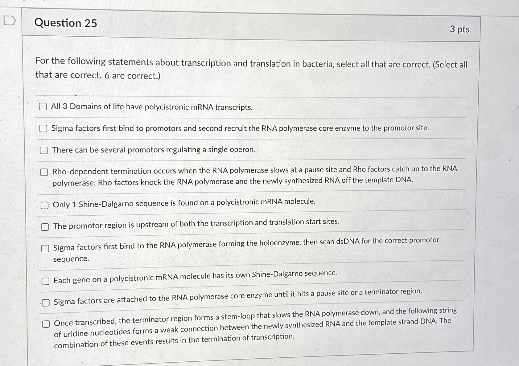Solved Question 253 ﻿ptsFor the following statements about | Chegg.com