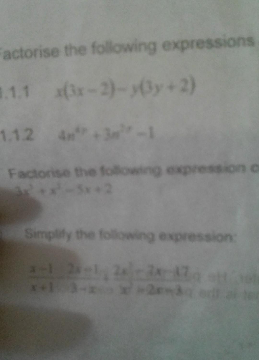 factories the following expressions as far as | Chegg.com