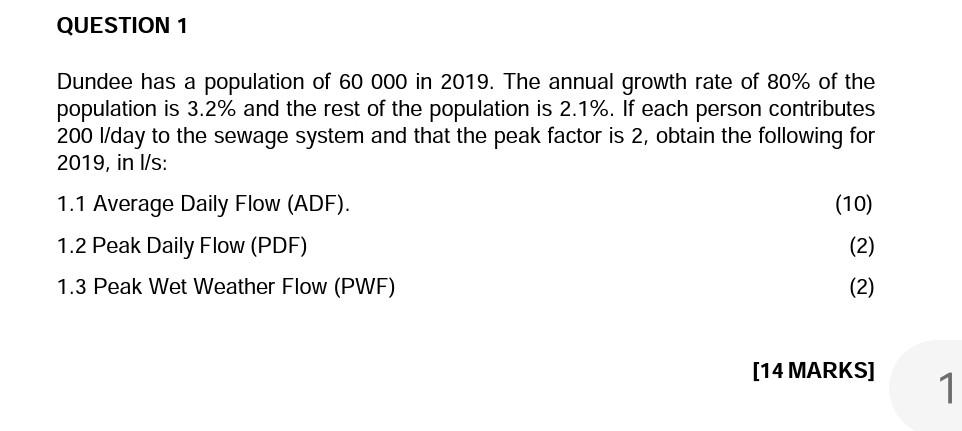 Solved Dundee has a population of 60000 in 2019. The annual | Chegg.com