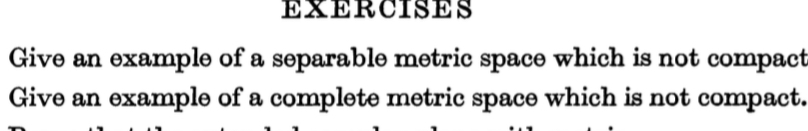 Solved Give an example of a complete metric space which is | Chegg.com