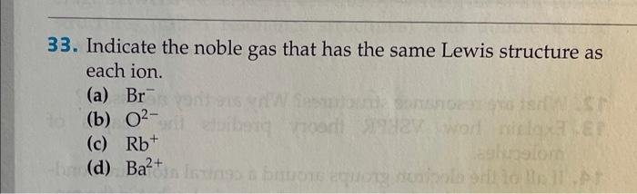 Solved 32. Write the Lewis structure for each ion. (a) Sr2+ | Chegg.com