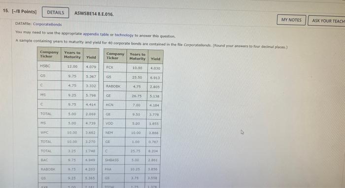 Solved Yoa may need to use the appropriase appendix table or | Chegg.com