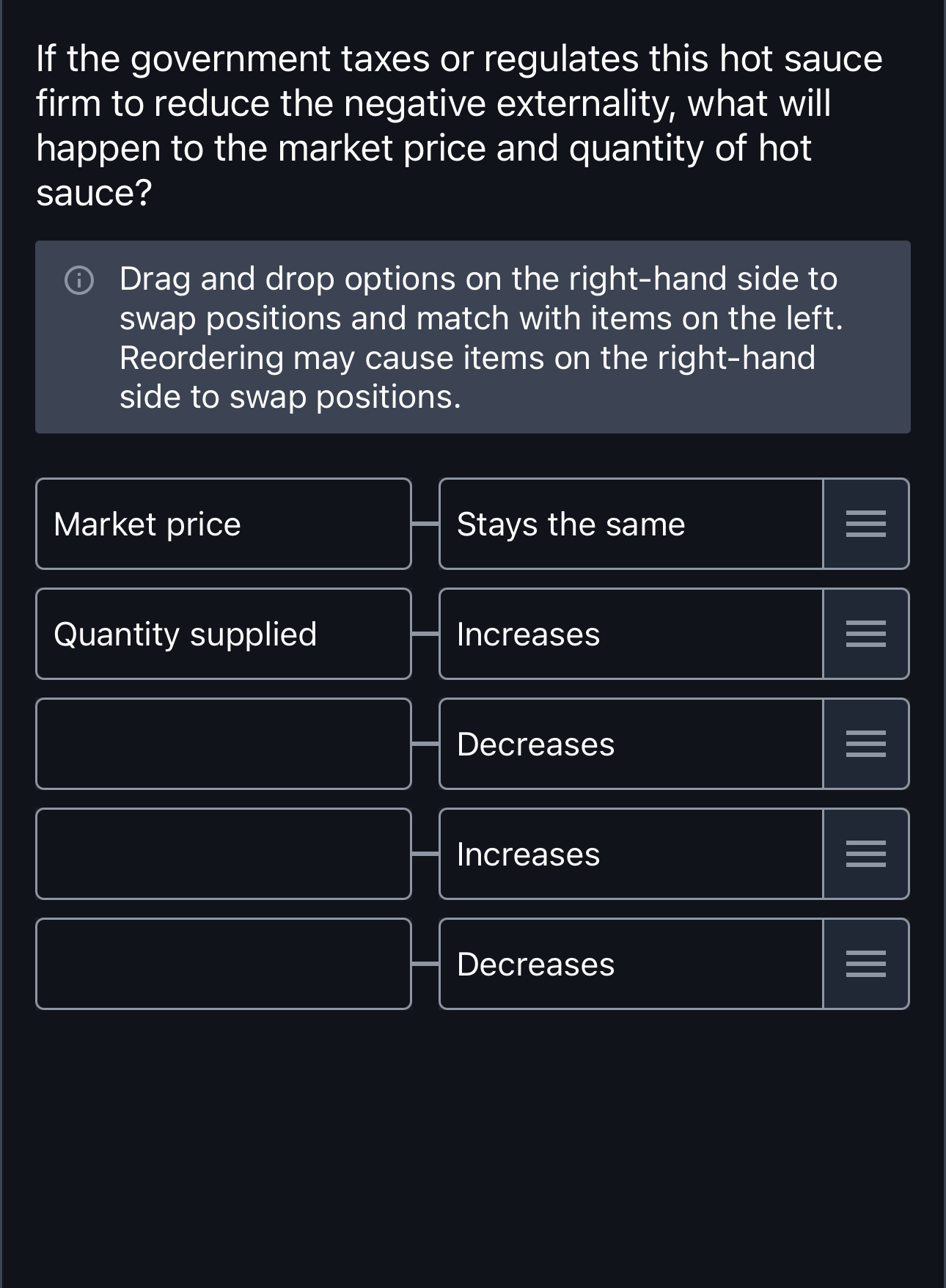 Solved If the government taxes or regulates this hot sauce | Chegg.com