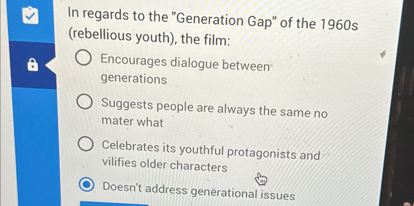 Solved In regards to the "Generation Gap" of the 1960s | Chegg.com