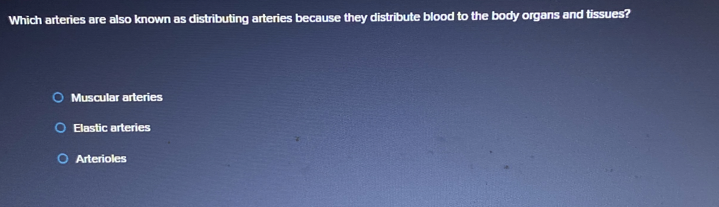 Solved Which arteries are also known as distributing | Chegg.com
