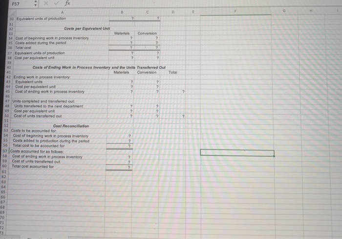 Solved F57 fx F B C С E D А 1 Chapter 4: Applying Excel 2 3 | Chegg.com