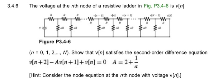 (a) Consider the ladder network shown in Figure | Chegg.com