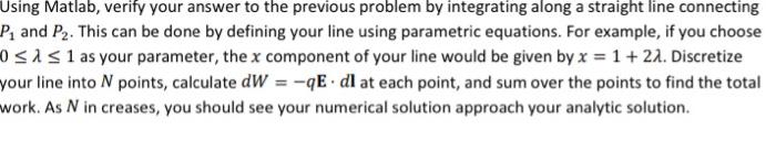 Solved Using Matlab, verify your answer to the previous | Chegg.com