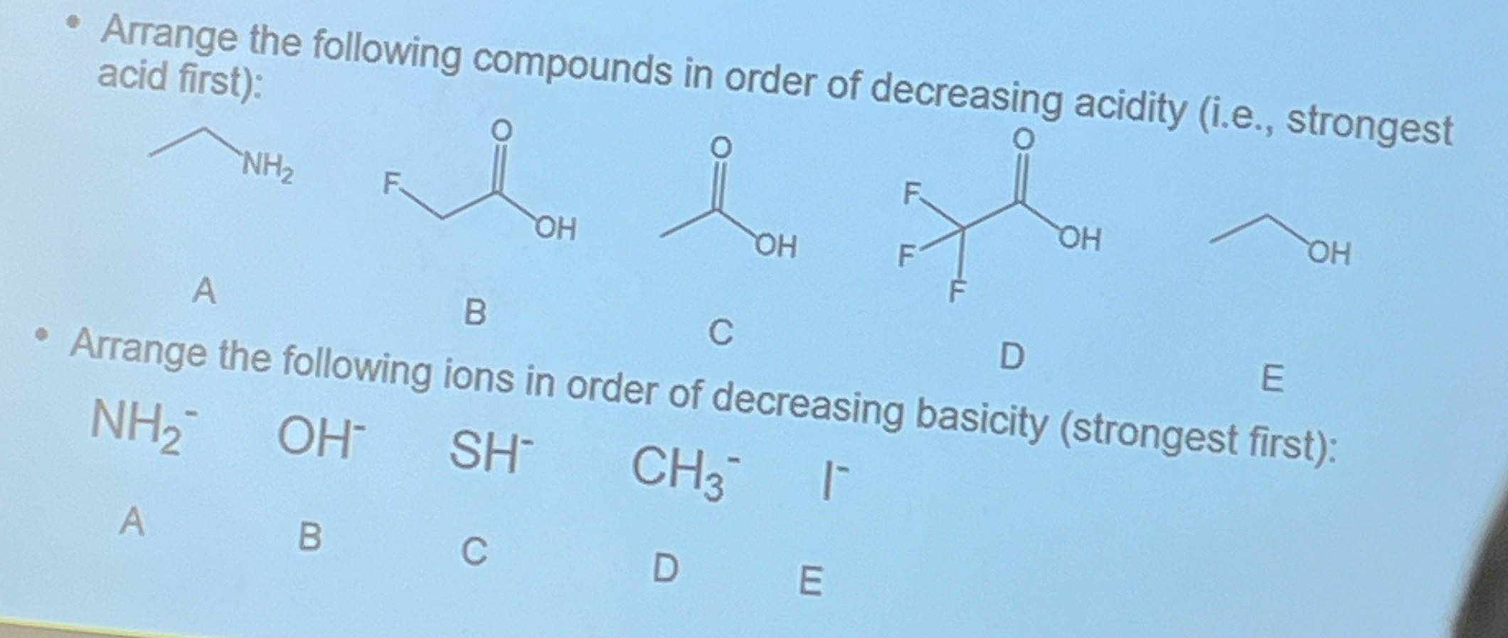 Solved Arrange the following ions in order of decreasing | Chegg.com