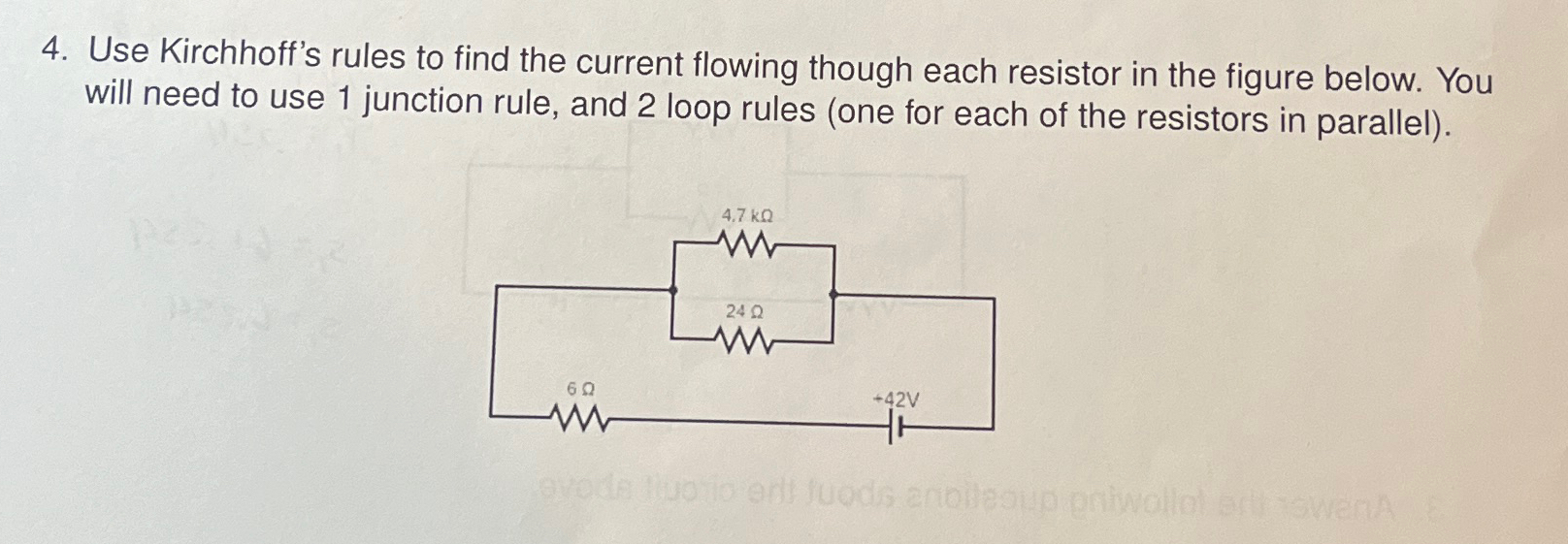 Solved Use Kirchhoff's rules to find the current flowing | Chegg.com
