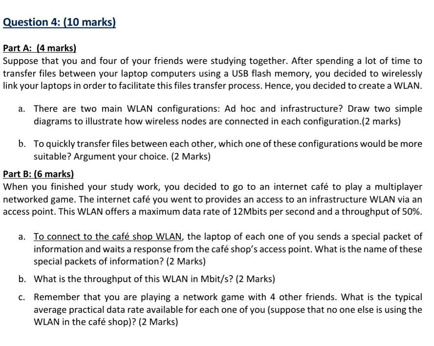 Solved Question 4: (10 marks) Part A: (4 marks) Suppose that | Chegg.com