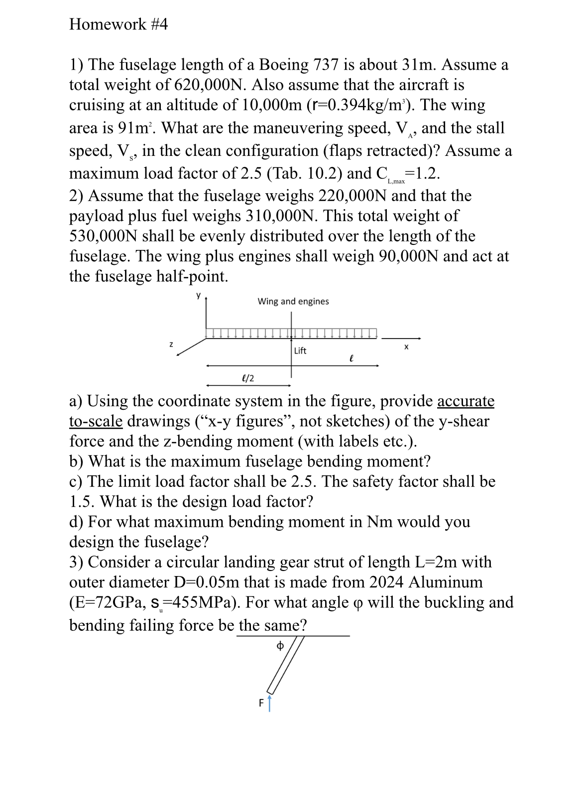 Solved Homework #4The fuselage length of a Boeing 737 ﻿is | Chegg.com