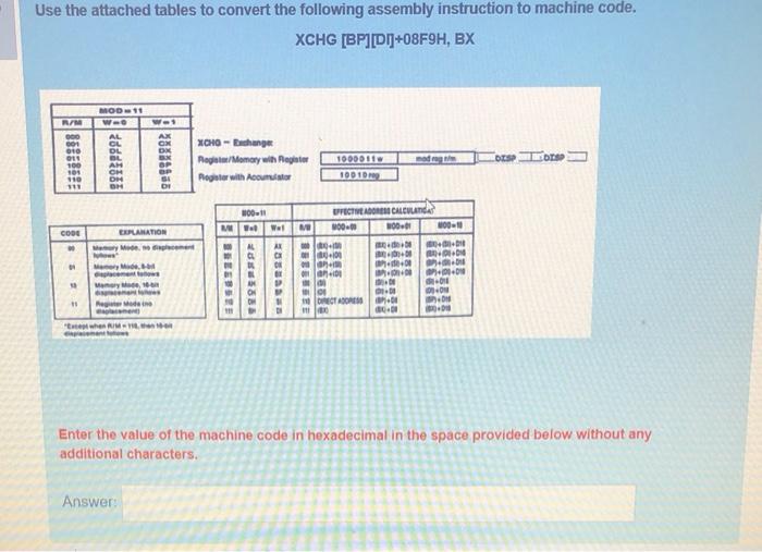 R/M W-1 000 001 010 011 100 101 110 111 MOD-11 W-0 AL | Chegg.com