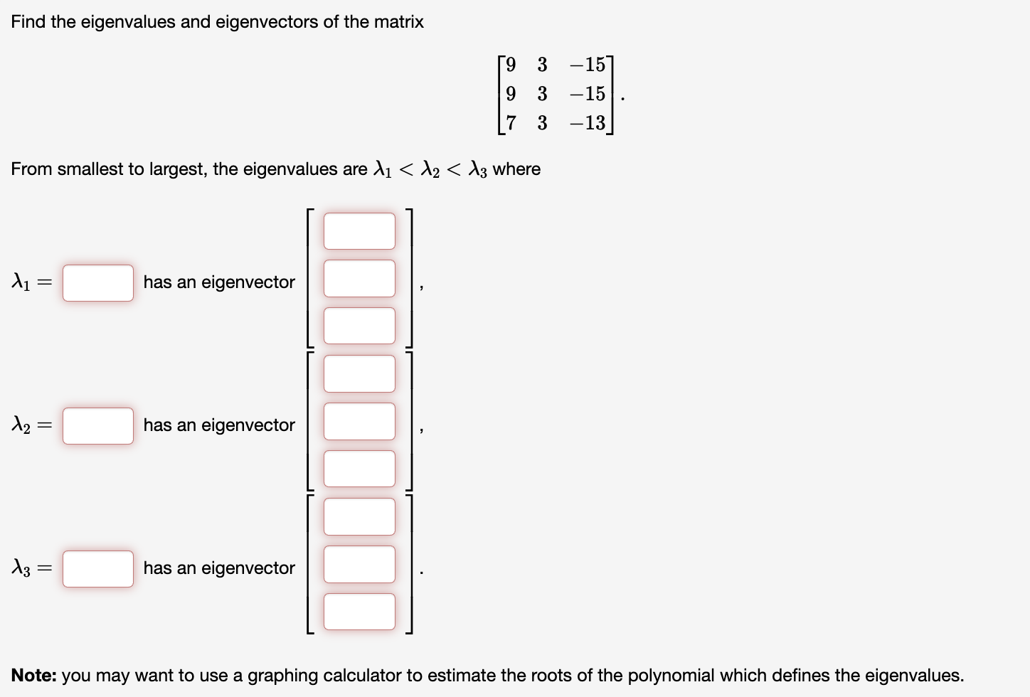 Find the eigenvalues and eigenvectors of the | Chegg.com