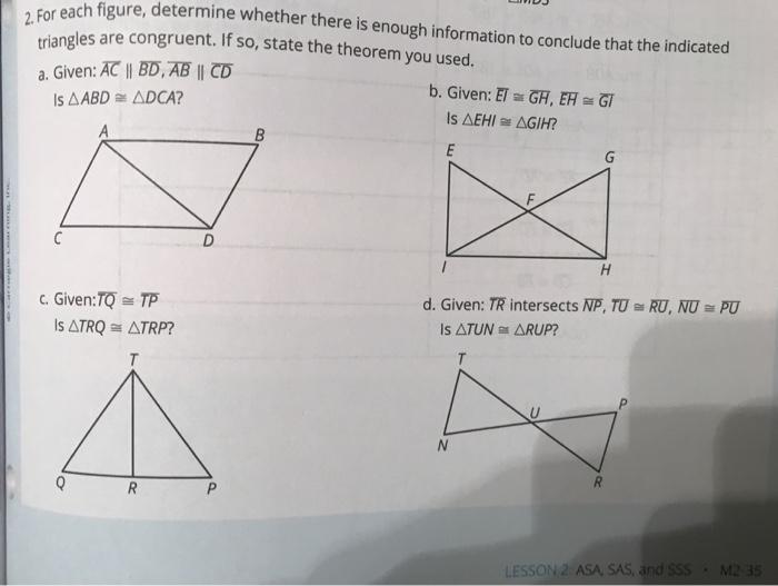 Solved determine for problems 2A,2B,2C, and 2D if they are | Chegg.com