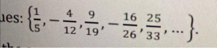 Solved find a formula for the general term an of the | Chegg.com