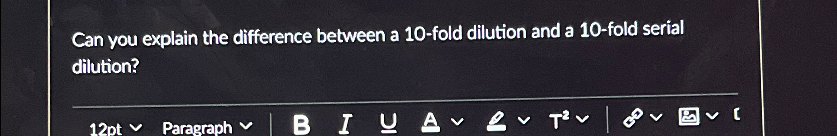 Solved Can you explain the difference between a 10 -fold | Chegg.com