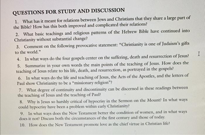 1.What has it meant for relations between Jews and | Chegg.com