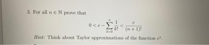 Solved 3. For all n∈N prove that 0 | Chegg.com
