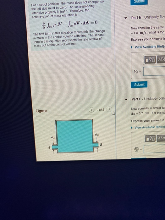 Solved Learning Goals To versind how the mass conservation | Chegg.com