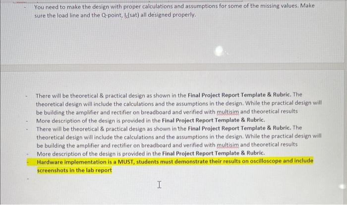 Solved Amplify and rectify AC signal Final Project | Chegg.com