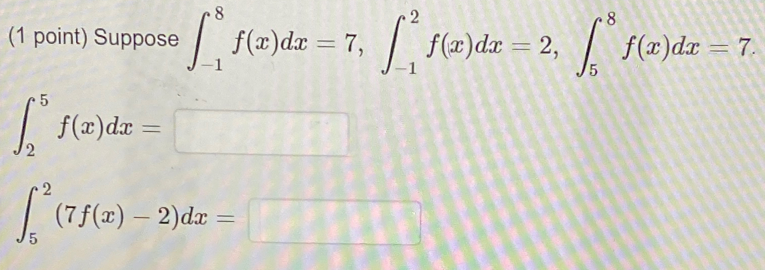 Solved (1 ﻿point) ﻿Suppose | Chegg.com