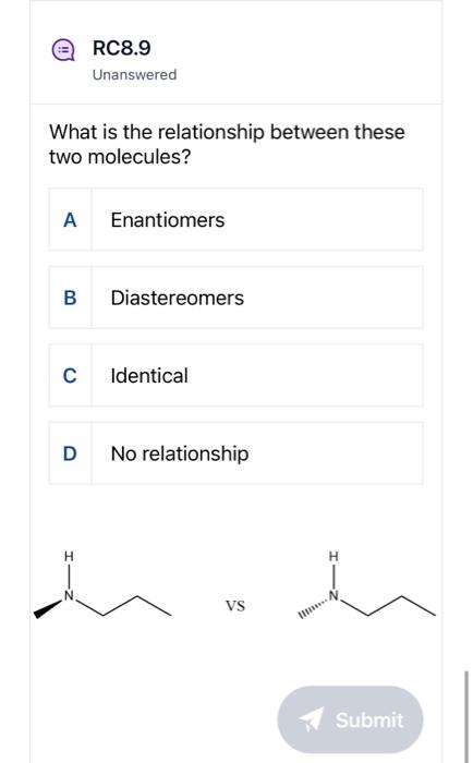 Solved RC8.9 Unanswered What is the relationship between | Chegg.com