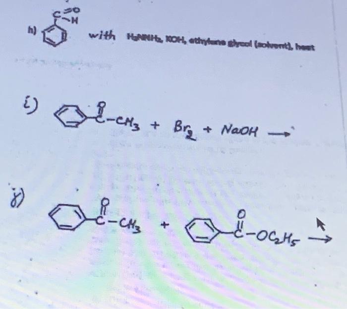 Solved Give the product expected when each of the following | Chegg.com
