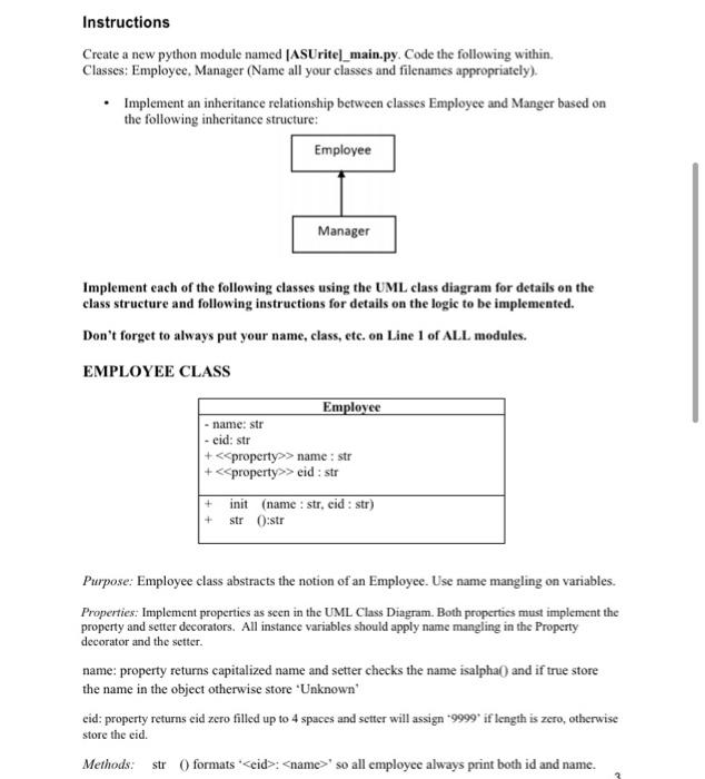 Solved Instructions Create a new python module named | Chegg.com