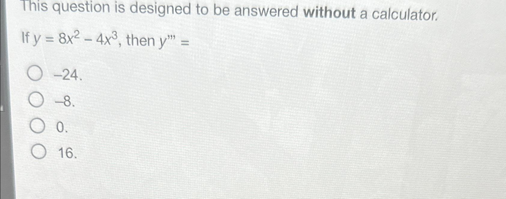 Solved This question is designed to be answered without a | Chegg.com
