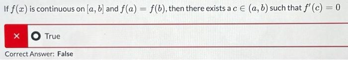 Solved If f(x) is continuous on [a,b] and f(a)=f(b), then | Chegg.com
