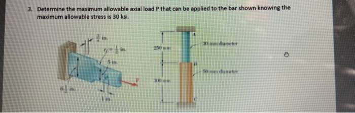 Solved 3. Determine the maximum allowable axial load P that | Chegg.com